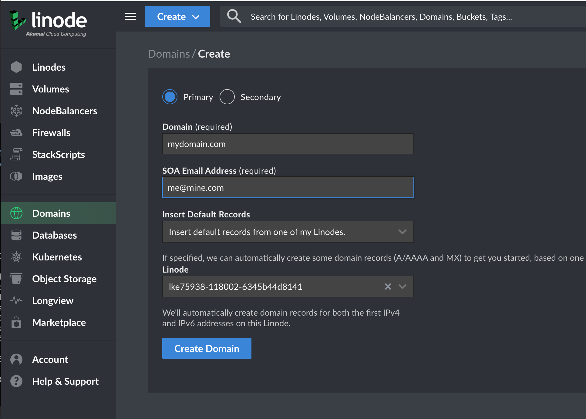 - A Wordpress site on Linode LKE